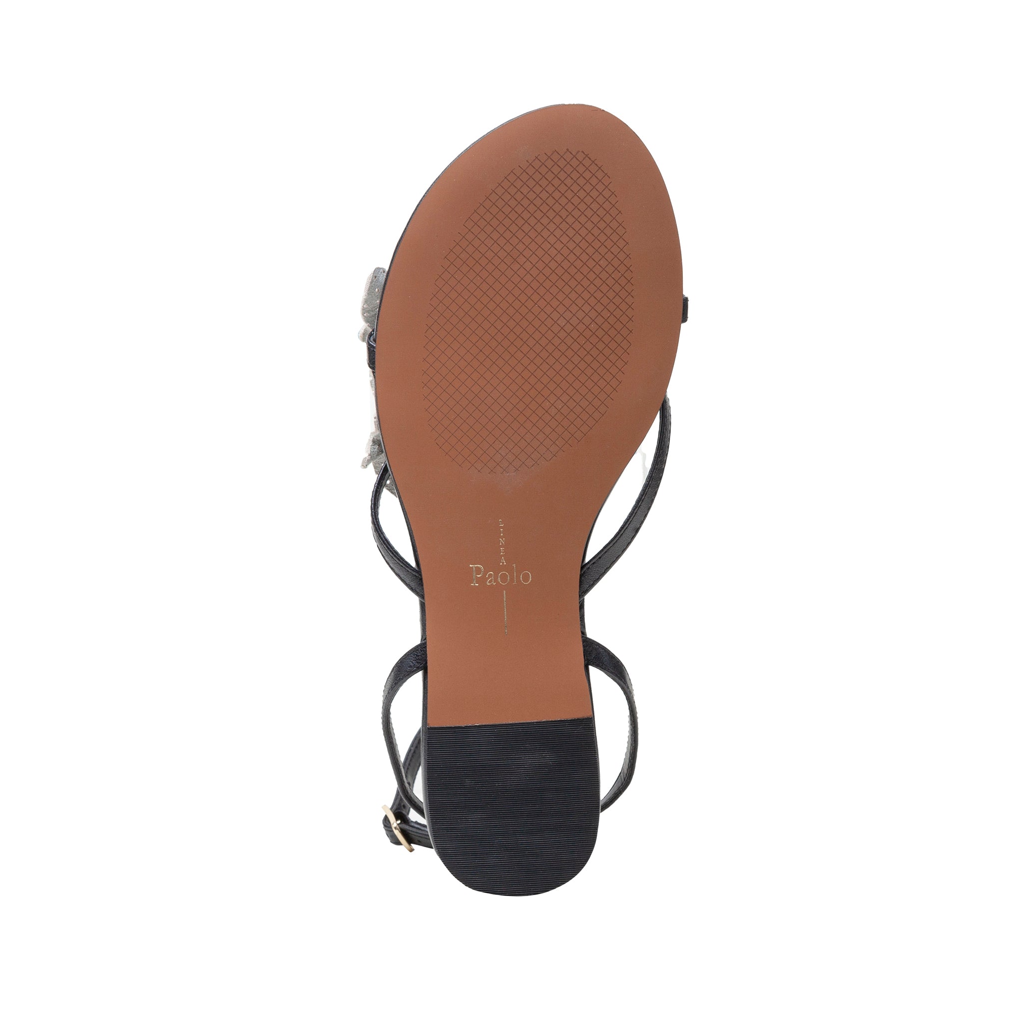 LUCIA | Flower Embellished Strappy Flat Leather Sandals LUCIA | Flower Embellished Strappy Flat Leather Sandals